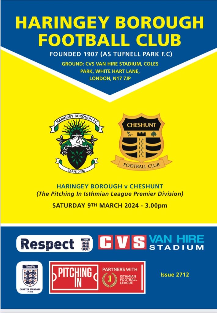 Programmes 2023/2024 – Haringey Borough FC